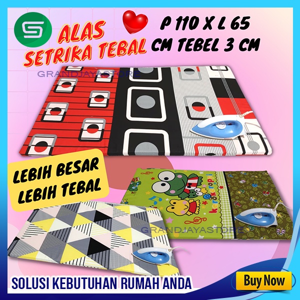 Jual Alas Setrika Busa Anti Panas Dan Lengket Tebal 3 cm setrika busa ...