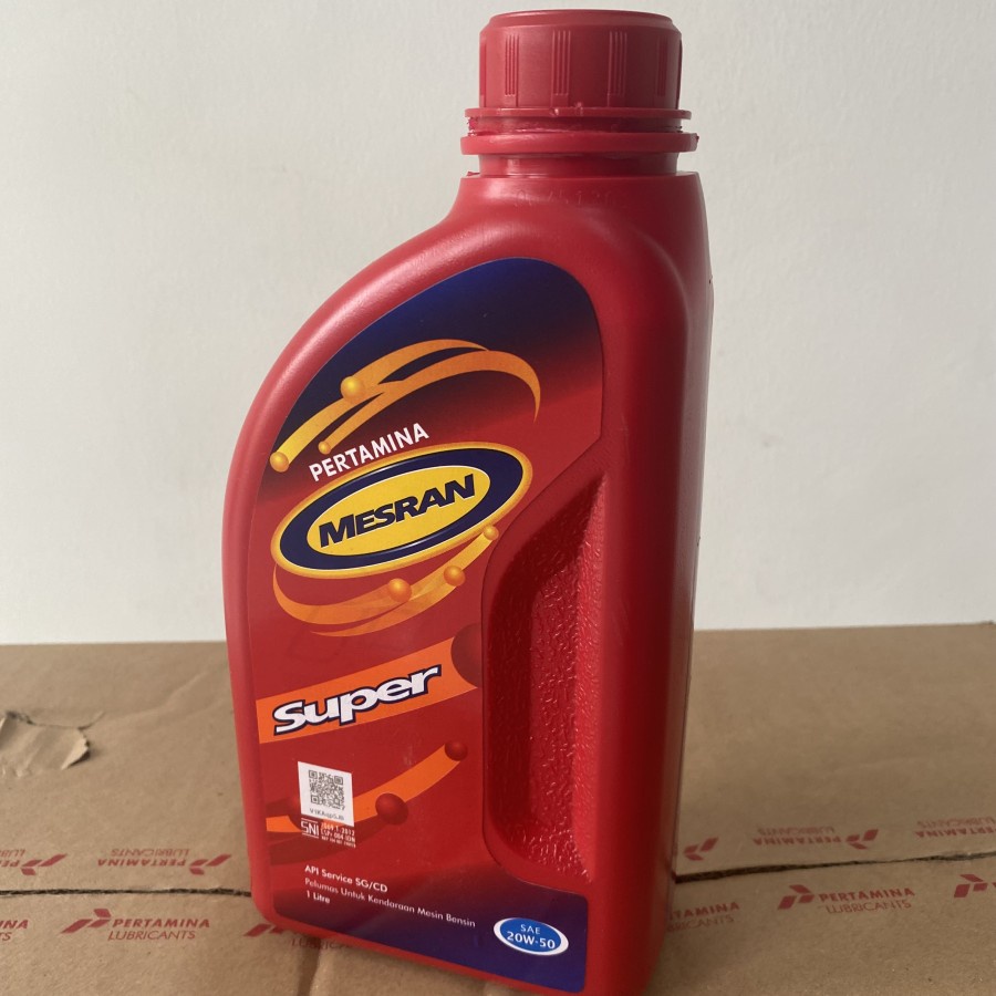 Jual 35 /BTL MESRAN SUPER 1L ISI 20 PERTAMINA OIL OLI MOTOR MESIN SAE ...