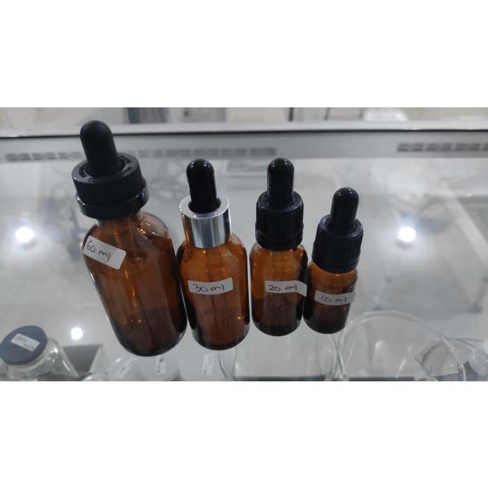 Jual BOTOL PIPET KACA UKURAN 10ML, 20ML, 30ML, 60ML | Shopee Indonesia