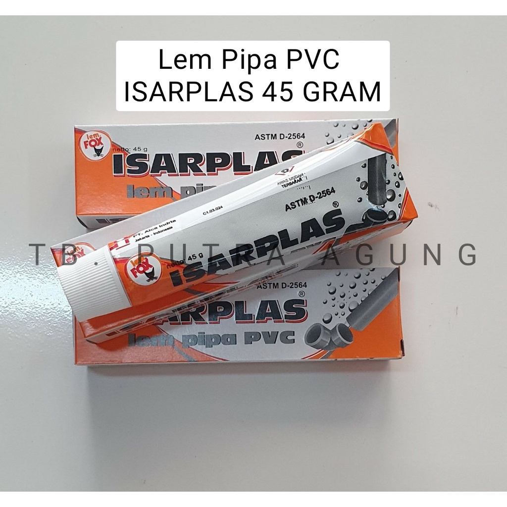 Jual Lem PVC Isarplas Tube 45gr - FOX | Shopee Indonesia