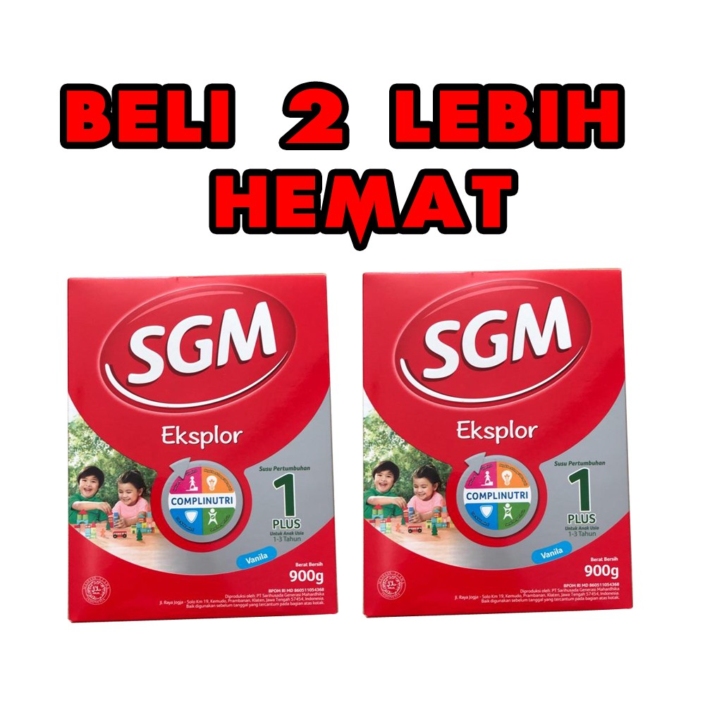 Jual SGM Eksplor 1 Plus Vanilla 900gr Beli 2 Lebih HEMAT | Shopee Indonesia