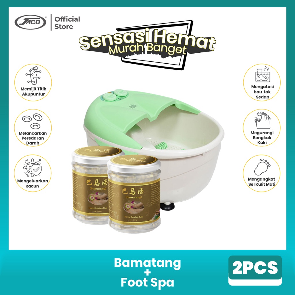 Jual Alat Terapi Rendam Kaki Jaco Foot Spa JC 3520 Alat Pijat Kaki ...