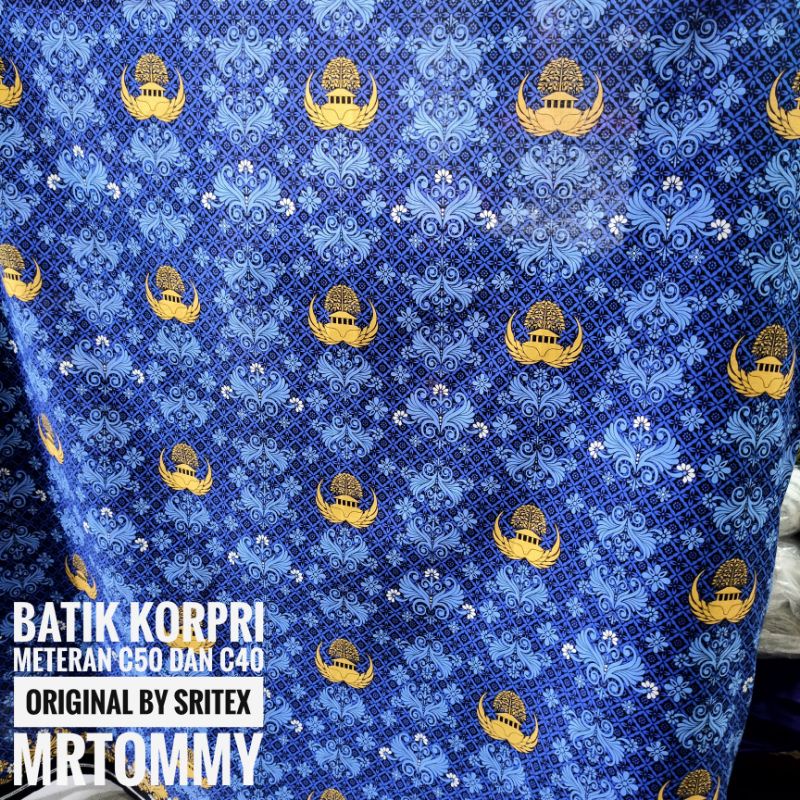 Jual Kain meteran batik Korpri terbaru By SRITEX harga per 50cm ...