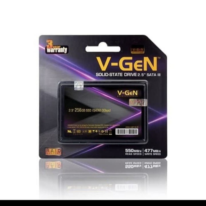 Jual SSD V-GeN 256GB SATA 3 | VGeN SSD 256 GB Laptop Komputer Original ...