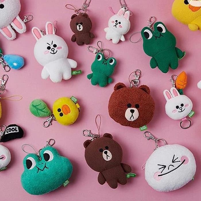 Jual Line Friends Keychain small - 6cm - Putih Indonesia|Shopee Indonesia