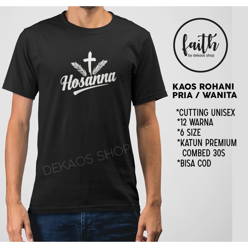 Jual KAOS ROHANI PRIA WANITA / KAOS ROHANI KRISTEN / KAOS ROHANI / KAOS ...
