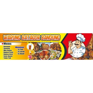 Jual Spanduk/Banner Batagor unik, desain bisa request | Shopee Indonesia