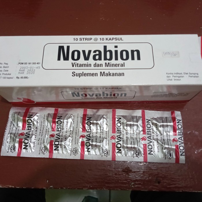 Jual Novabion Box - Untuk Mengatasi Gejala Anemia | Shopee Indonesia
