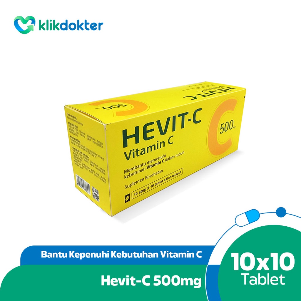 Jual Hevit C-500 Vitamin C 500mg 100tab | Shopee Indonesia Jual Hevit C-500 Vitamin C 500mg 100tab | Shopee Indonesia