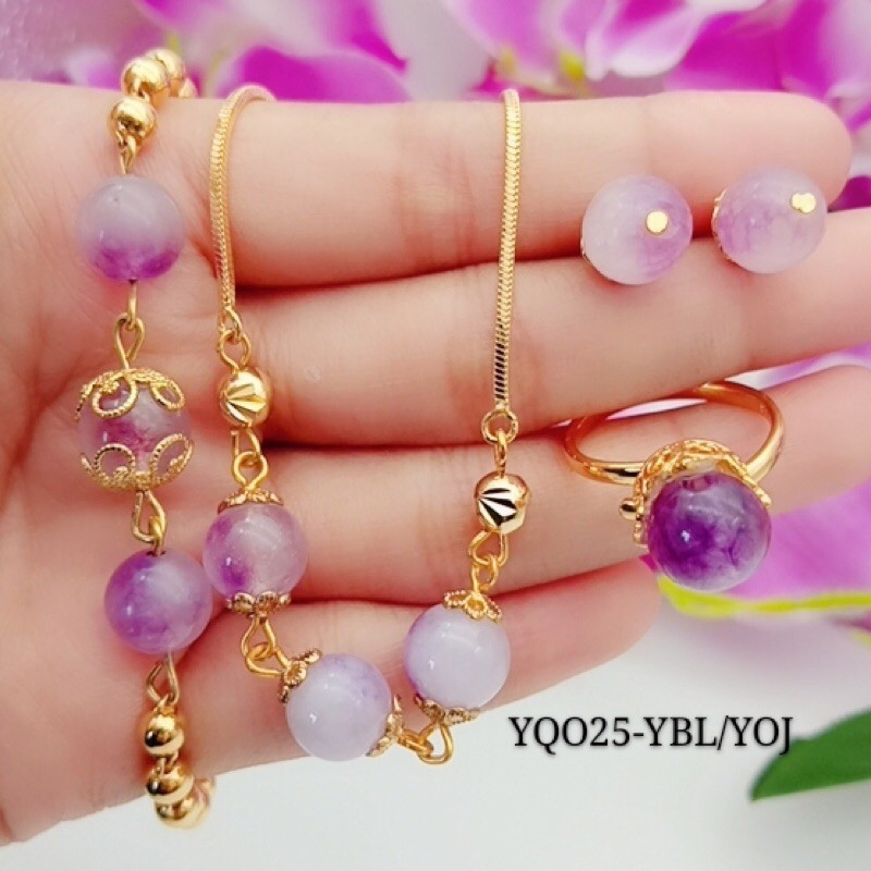 Jual batu permata giok set perhiasan wanita lapis mas terbaru star+ ...