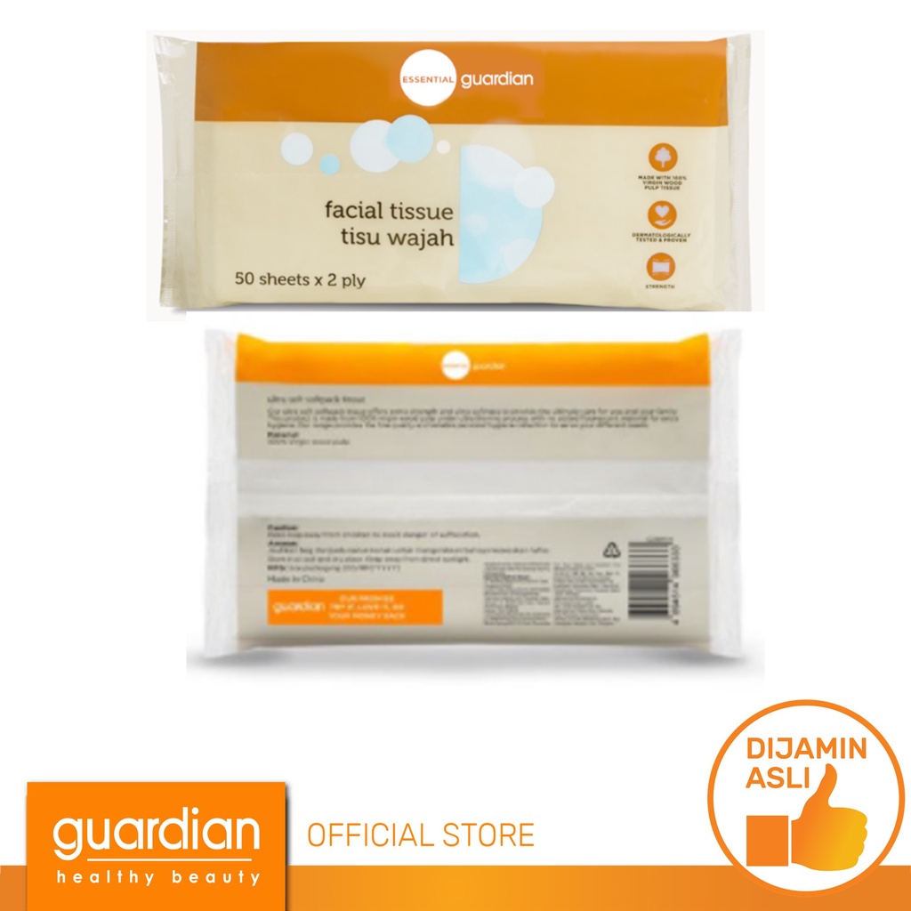Jual Guardian Essential Facial Tissue 50S | Shopee Indonesia