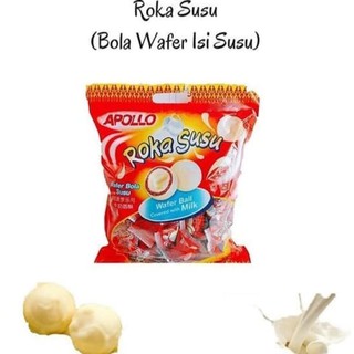 Jual roka apollo wafer roll coklat bulat makanan coklat jajan coklat ...