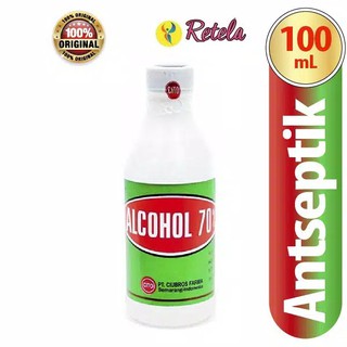 (Dapat 3 Botol) Alcohol 70% 100 Ml Cairan Antiseptik Steril / Alkohol ...