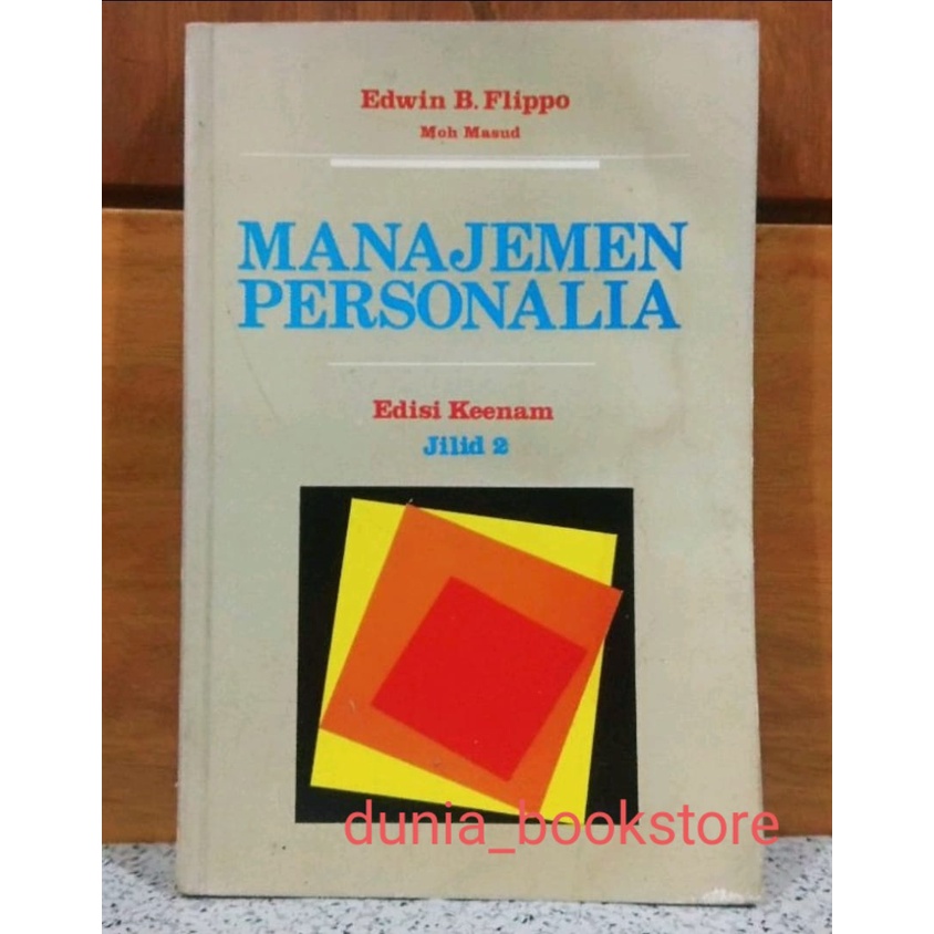Jual MANAJEMEN PERSONALIA edisi 6 jilid 2 by edwin b flippo | Shopee Indonesia