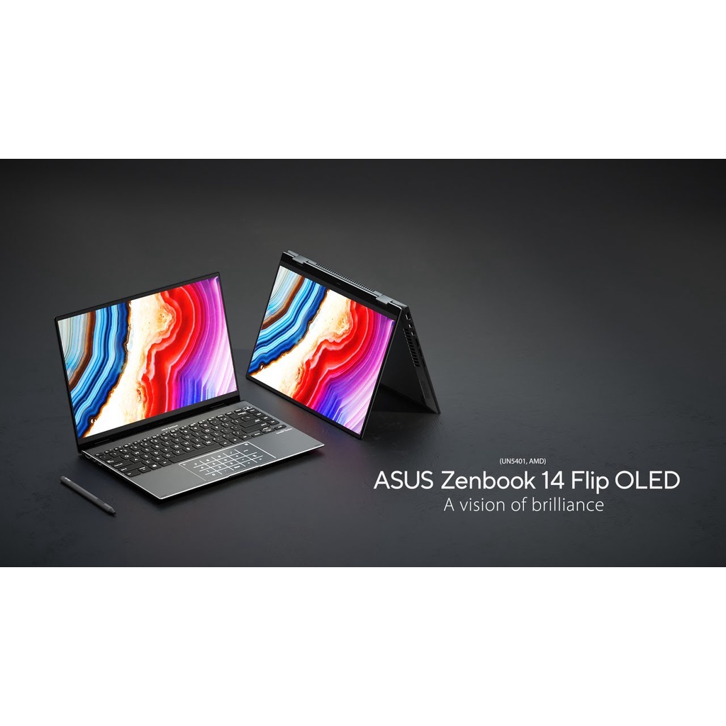 Jual ASUS Zenbook 14 Flip OLED UN5401QA RYZEN 9-5900HX 16GB 1TB W11 OHS ...