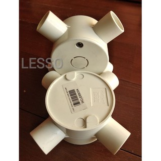 Jual Cross Dus Tee Dus Conduit LESSO 25MM 4 Way Inbowdus T Dus Cabang 4 ...