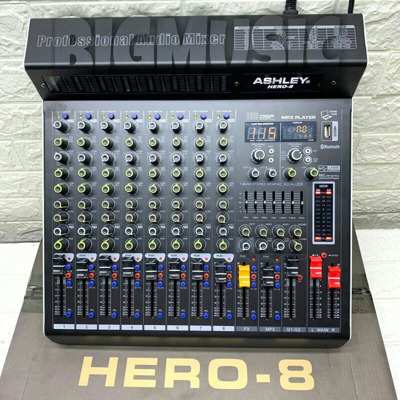 Jual Mixer Ashley Hero Original 8 Channel Multi Effect 199 dsp | Shopee ...