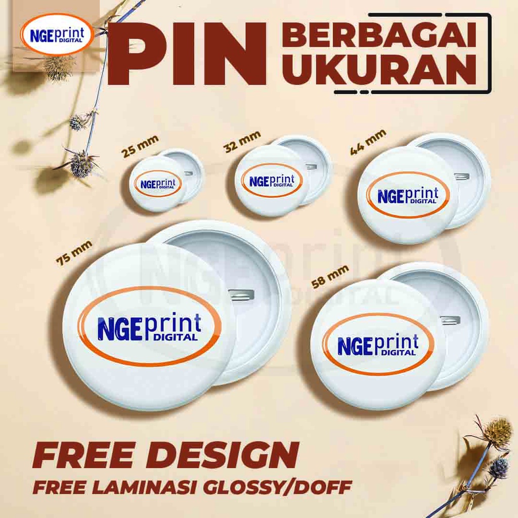 Jual Pin Peniti Custom / Pin Peniti 25 / Pin Peniti 32 / Pin Peniti 44 ...