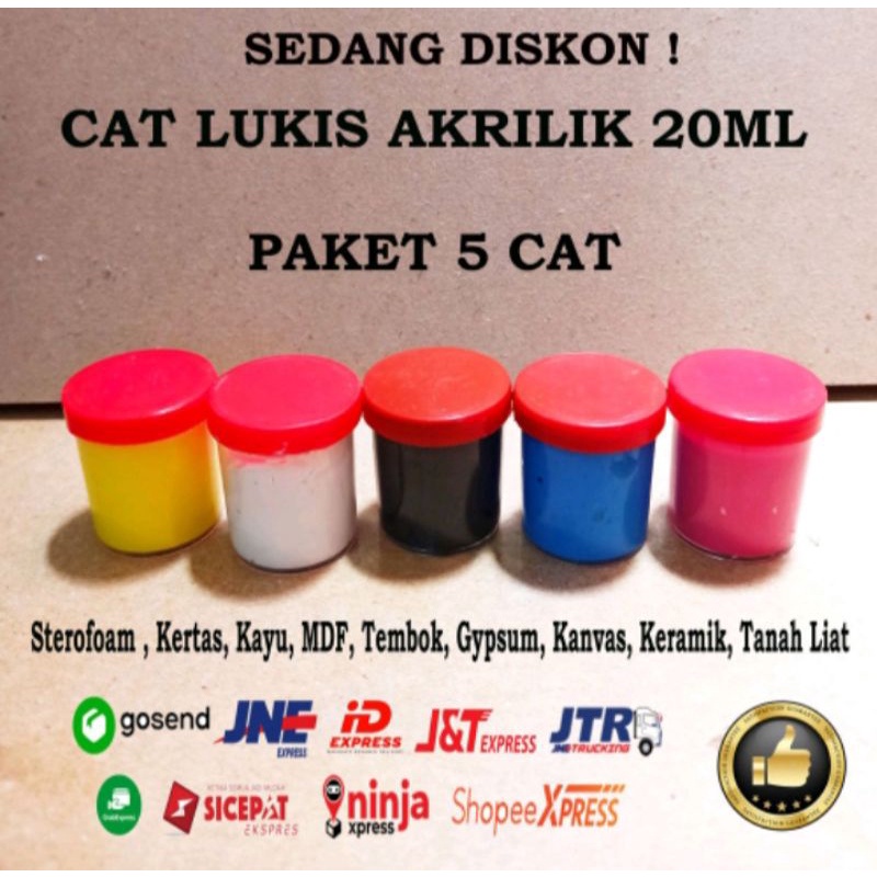 Jual Cat Akrilik / Cat Acrylic / Cat Lukis Anak / Cat Lukis Sterofoam ...