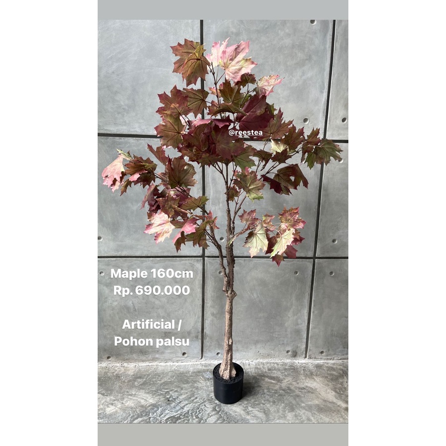 Jual Pohon Hias Maple tinggi 160cm / Pohon Hias Palsu / Artificial ...
