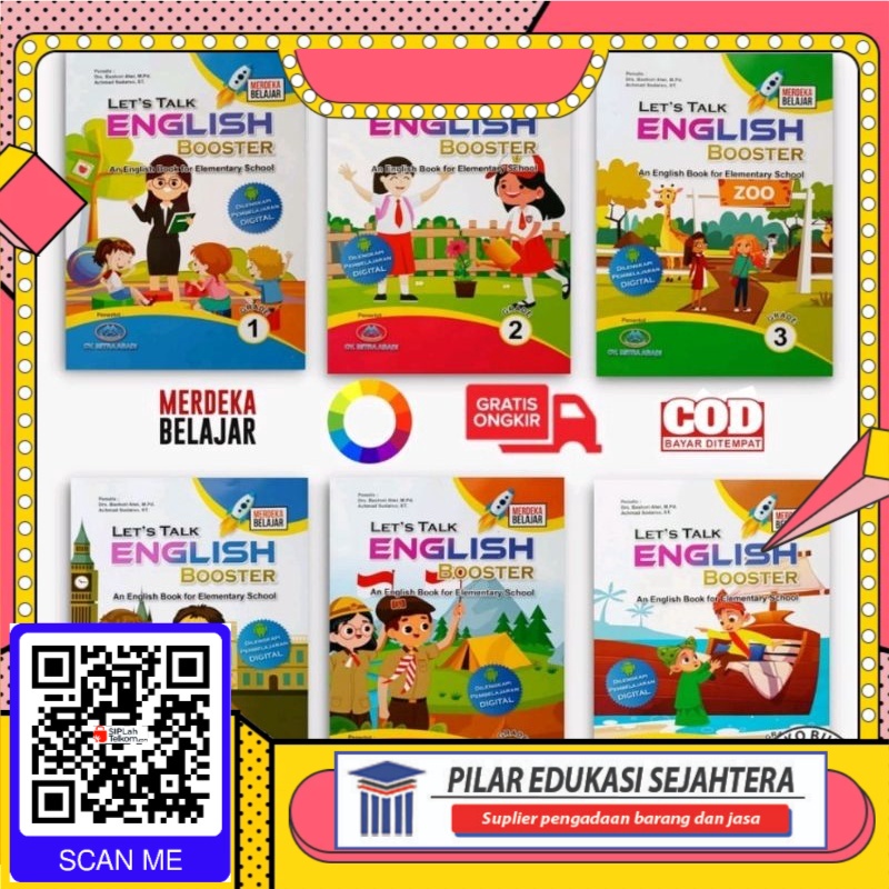 Jual Buku Bahasa Inggris - Lets Talk English Booster Kelas 1,2,3,4,5,6 Penulis Bashori Alwi ...