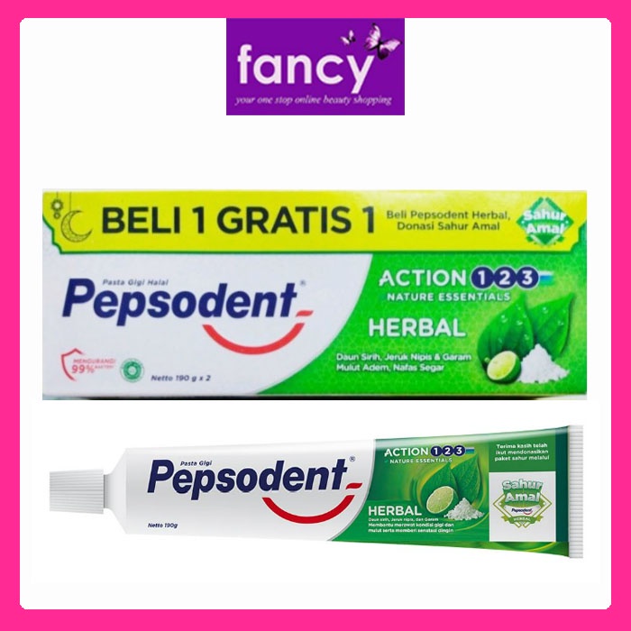Jual Pepsodent Action 123 Pasta Gigi Herbal 190 gr (Satuan) | Shopee ...