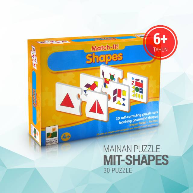 Jual MAINAN PUZZLE MATCH IT SHAPES BELAJAR BENTUK PUZZLE BENTUK ...