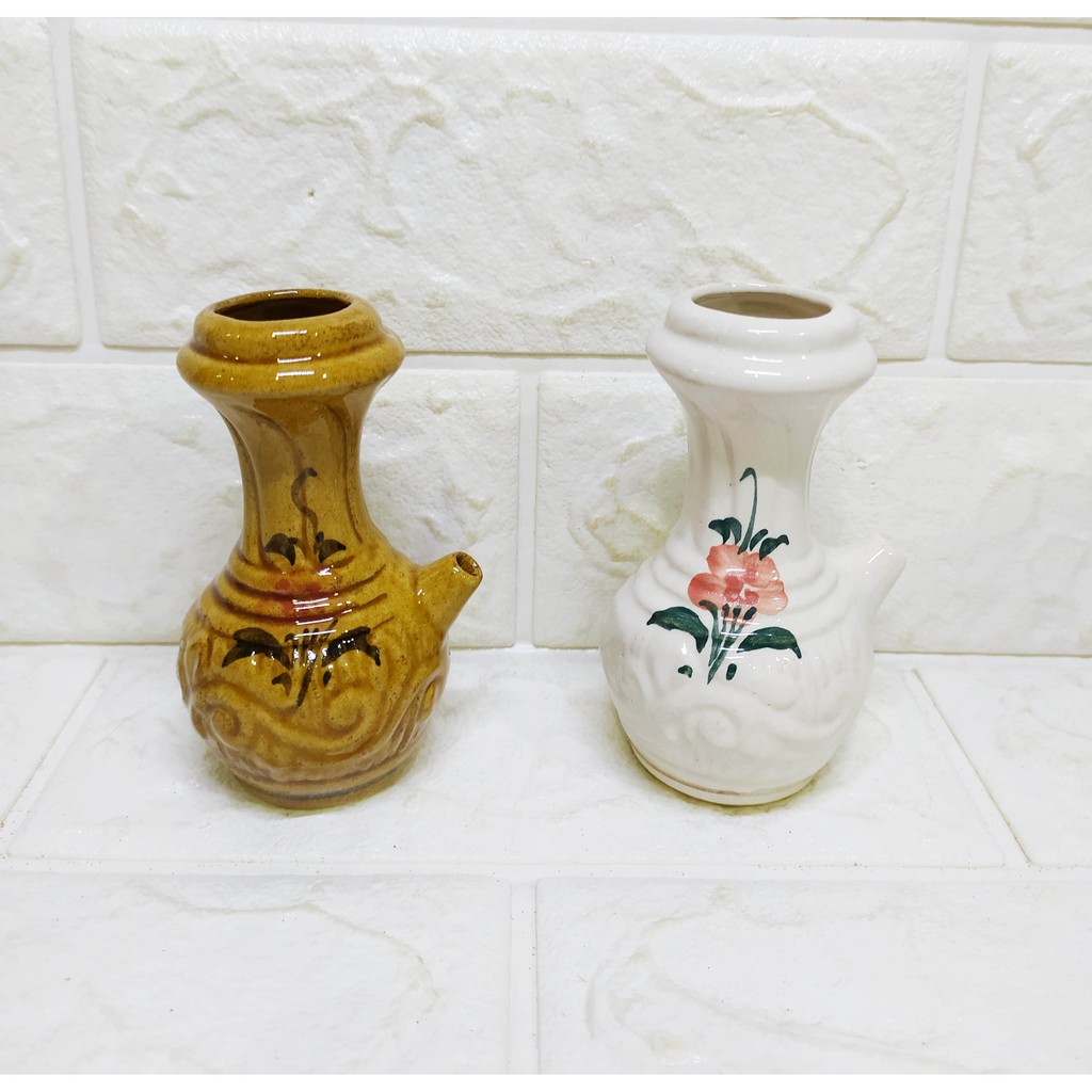 Jual Vas vintage Kendi Mini ceret melati teko mini keramik | Shopee ...