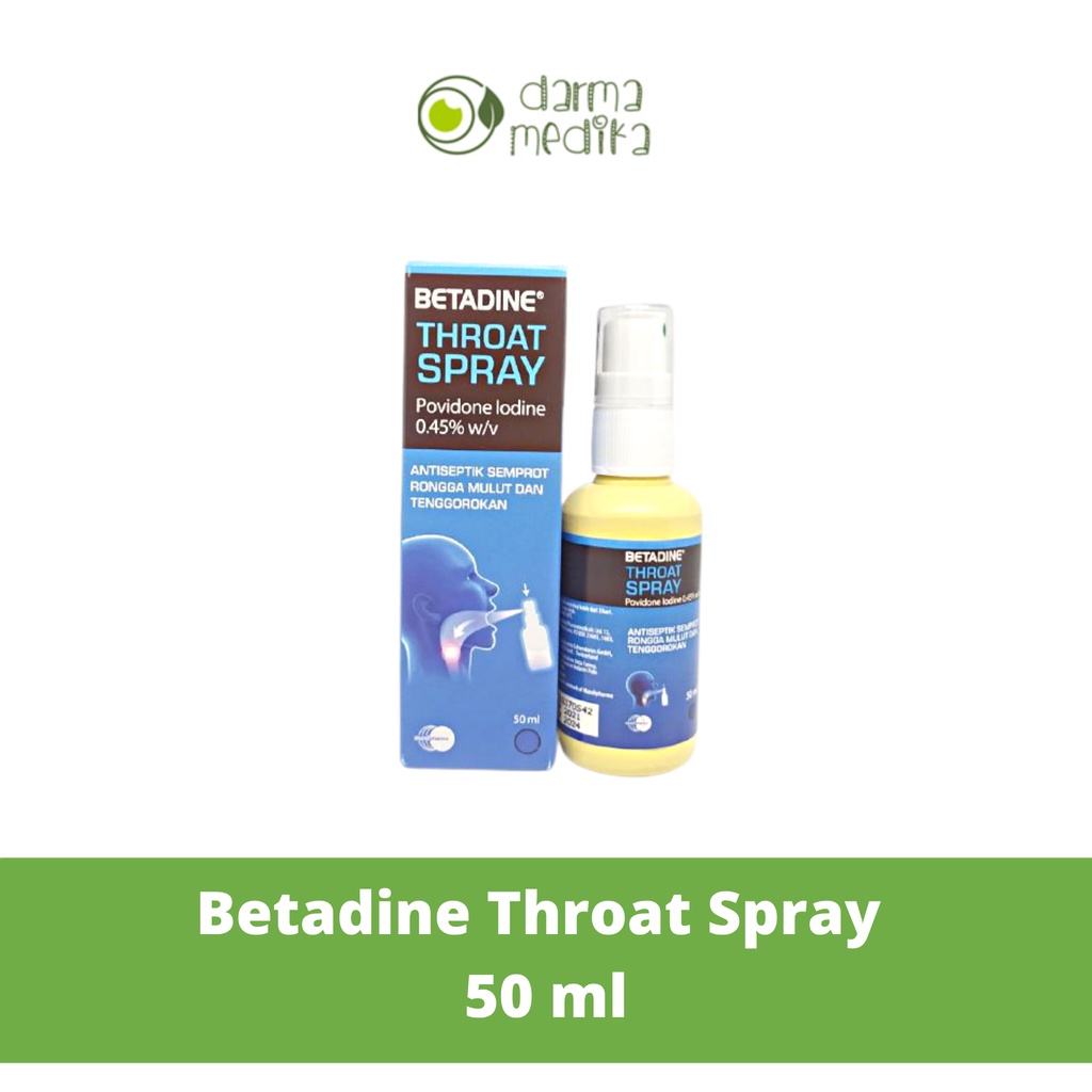 Jual Betadine Throat Spray - Obat Semprot Tenggorokan 50 ml 50ml ...
