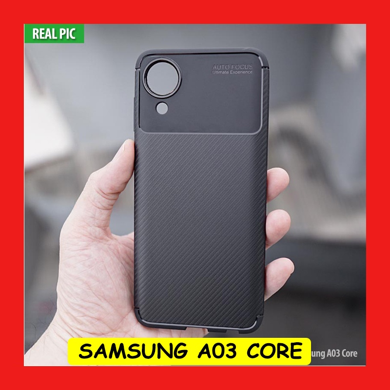 Jual Samsung Galaxy A03 Core - Carbon Fiber Soft Case Casing Cover ...