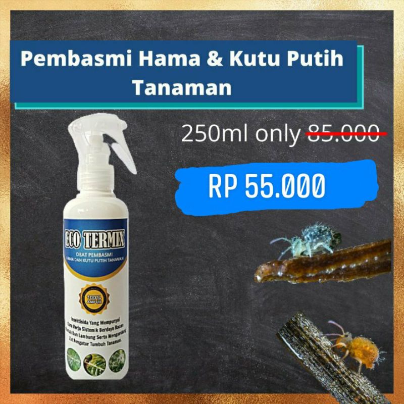 Jual OBAT HAMA DAN KUTU PUTIH TANAMAN Eco Termix 250ml | Shopee Indonesia