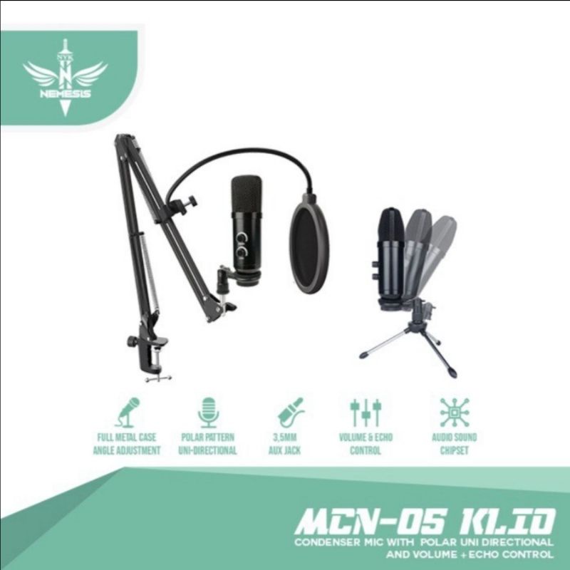 Jual NYK MCN05 KLIO microphone condenser USB Connection Mic YouTuber ...