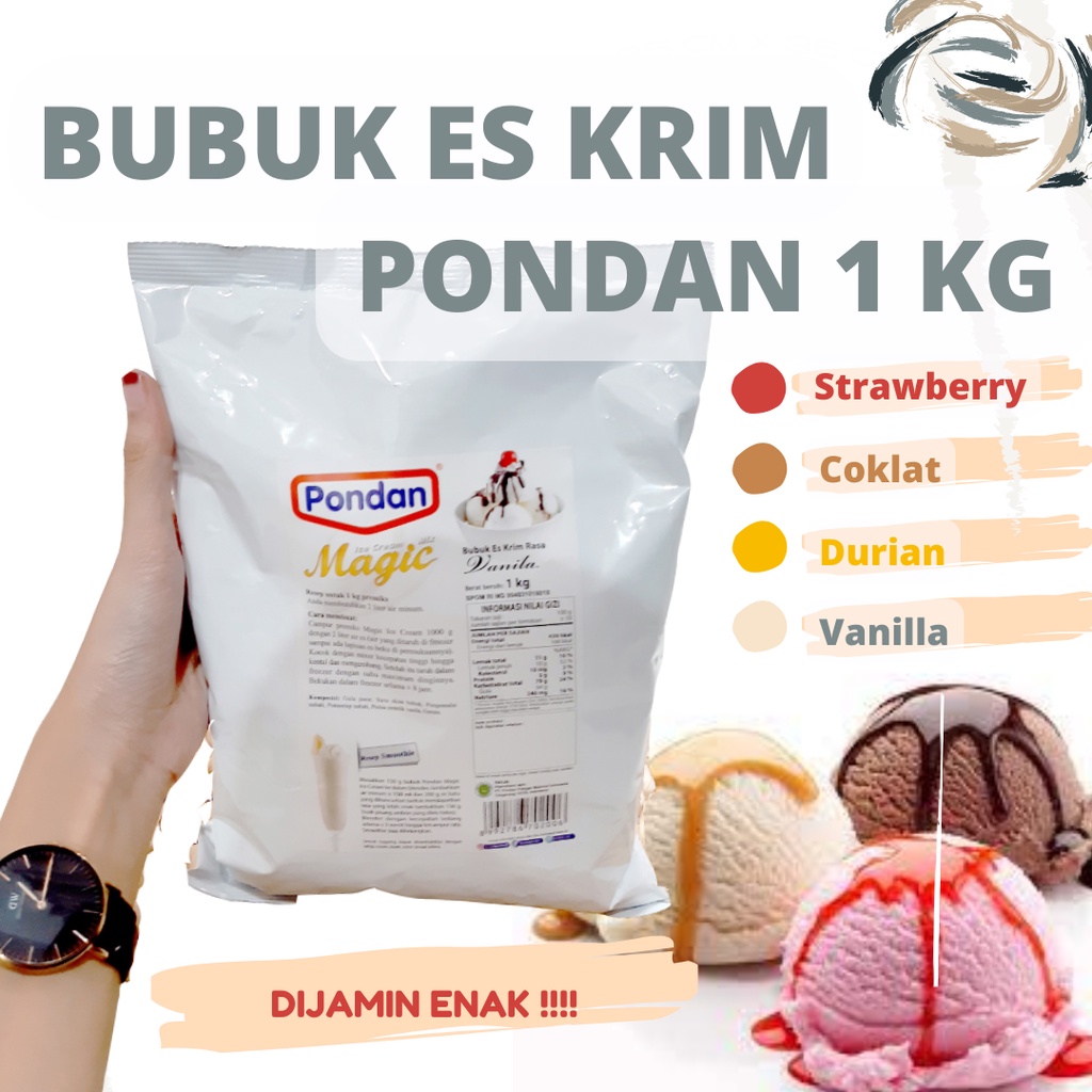 Jual Pondan Tepung Es Krim - Tepung Ice Cream Kiloan - Harga Bubuk Es ...