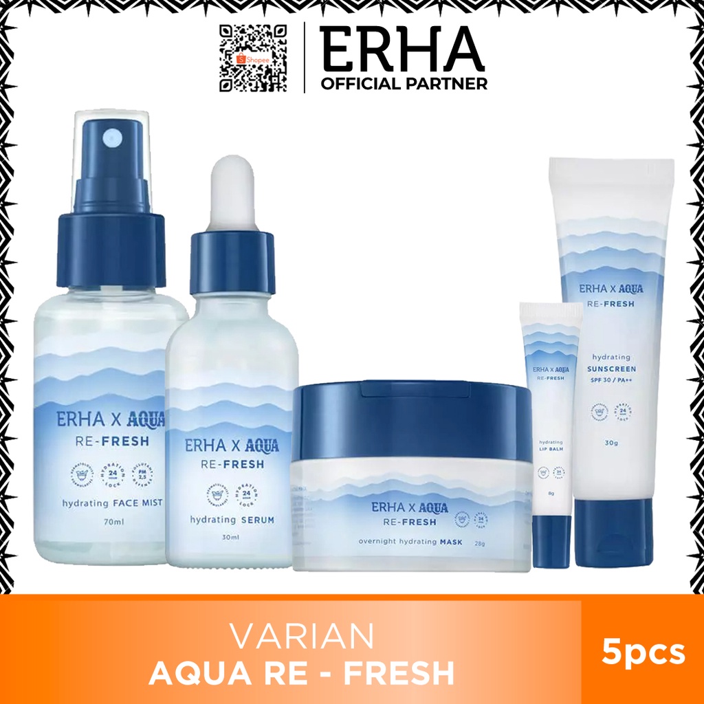 Jual (ORIGINAL) ERHA AQUA SUNSCREEN HYDRATING SERIES | ERHA AQUA SERUM ...
