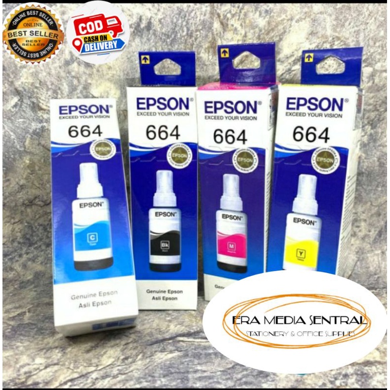 Jual Tinta Epson 664 L100 L110 L200 L210 L320 L360 black cyan magenta ...