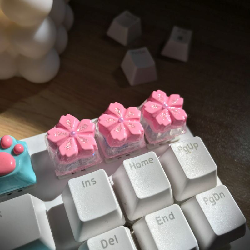 Jual Keycaps Sakura Blossom // Keycap Resin// Keycap Custom | Shopee ...