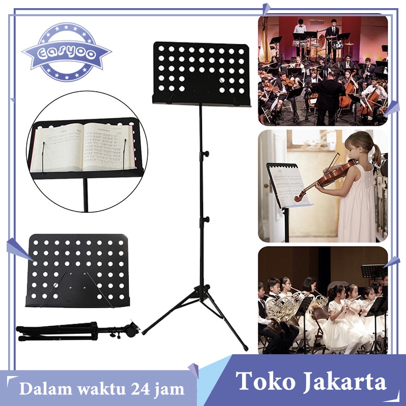 Jual Stand Book Musik Stand Partitur Buku Hitam Music Stand Book ...