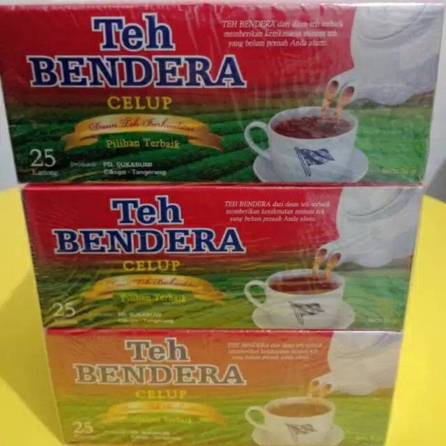 Jual Teh bendera celup isi 25 kantong teh | Shopee Indonesia