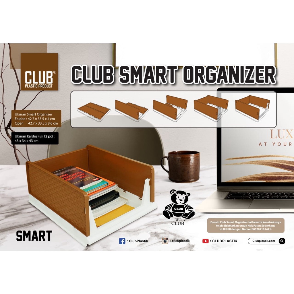 Jual Rak Serbaguna Smart Organizer Club Tempat Penyimpanan Dokumen Rak ...