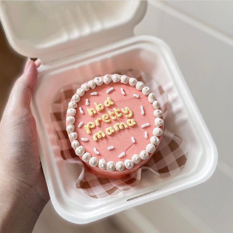 Jual korean cake/kue ultah mini/lunch box cake/kue ultah korean ...