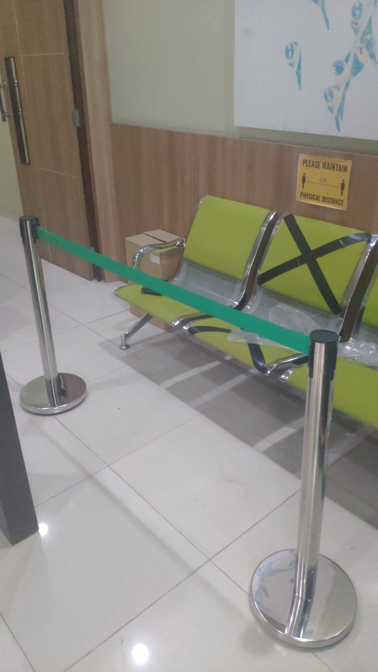 PROMO Standing Barrier Tiang Antrian Railing Stand Pembatas Antrian ...