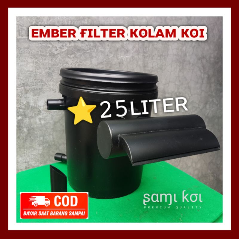 Jual Ember Filter 25Liter + Waterfall Portabel Kolam Koi | Shopee Indonesia