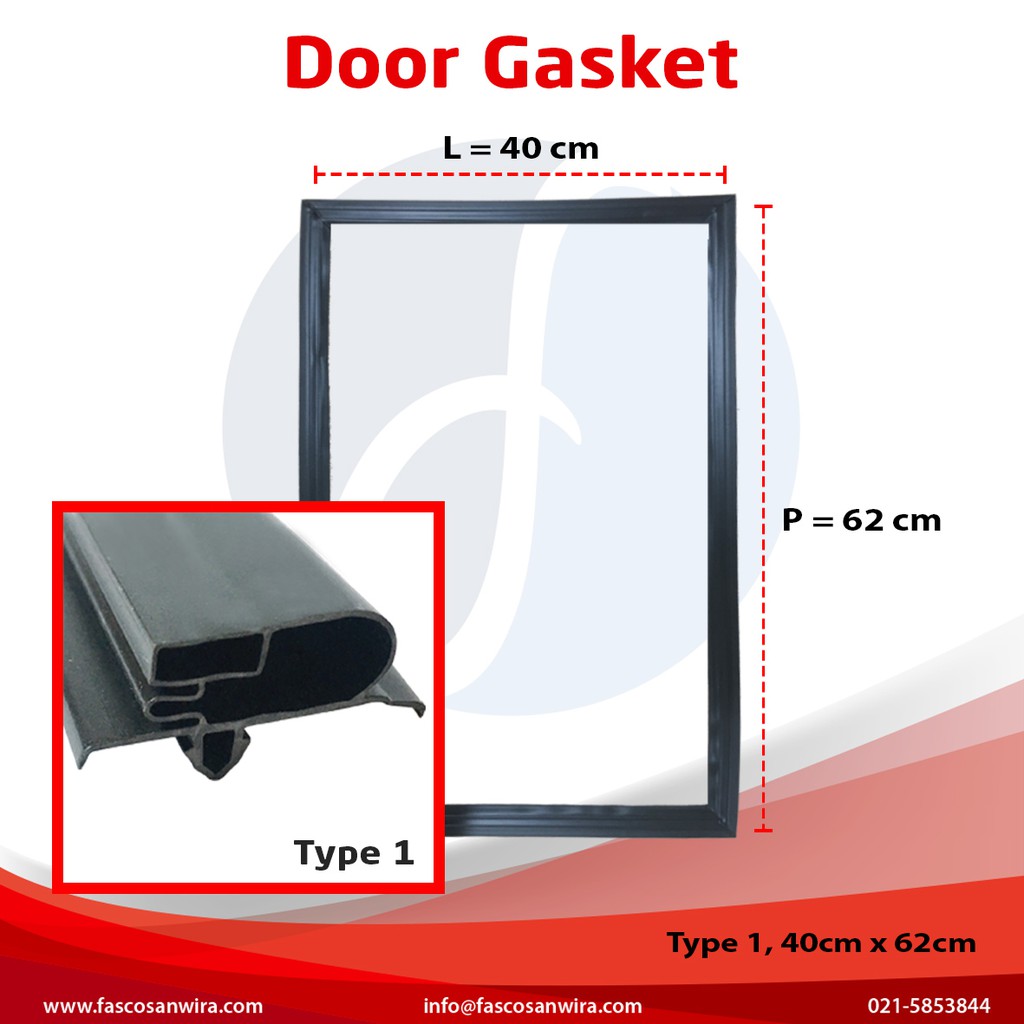 Jual Door Gasket Chiller, Freezer / Karet Chiller, Freezer Type 01 ...