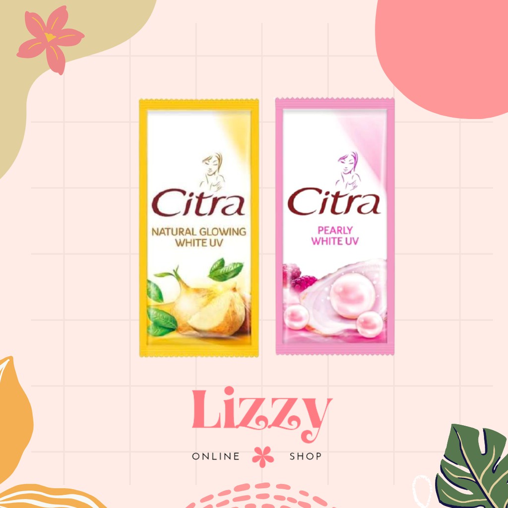 Jual Citra Hand and Body Lotion Sachet 9ml Peary White Uv | Shopee Indonesia