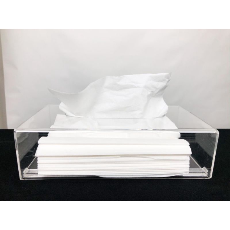 Jual display tempat tissue tisu acrylic akrilik | Shopee Indonesia