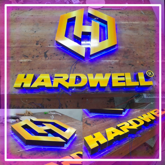 Jual Logo 3D Nyala LED Full Akrilik Letter Sign Custom | Shopee Indonesia
