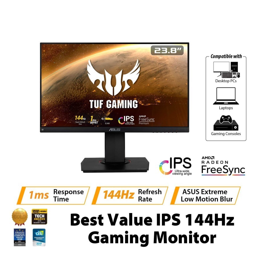 Jual ASUS TUF Gaming VG249Q Gaming Monitor 23.8" Full HD, 144Hz, IPS ...