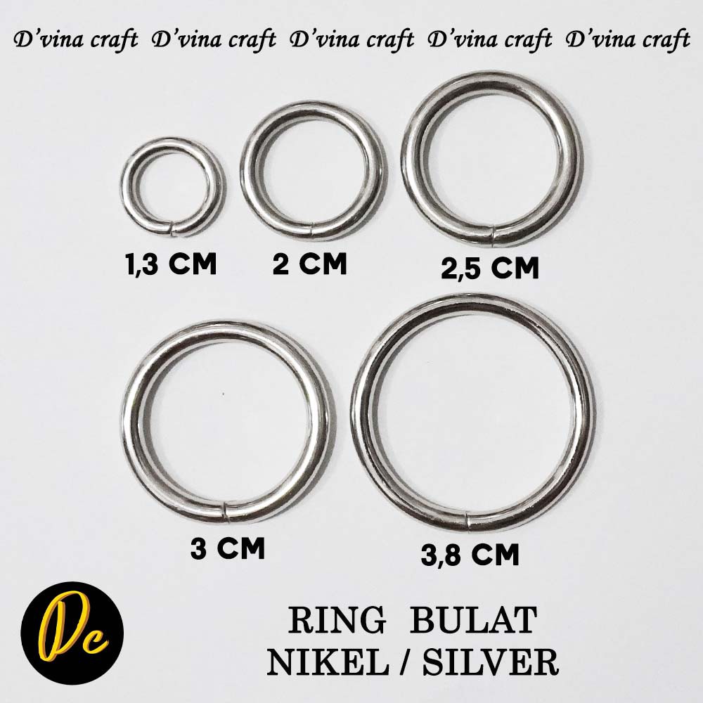 Jual RING LINGKARAN / BULAT NIKEL SILVER TEBAL BIJIAN | Shopee Indonesia