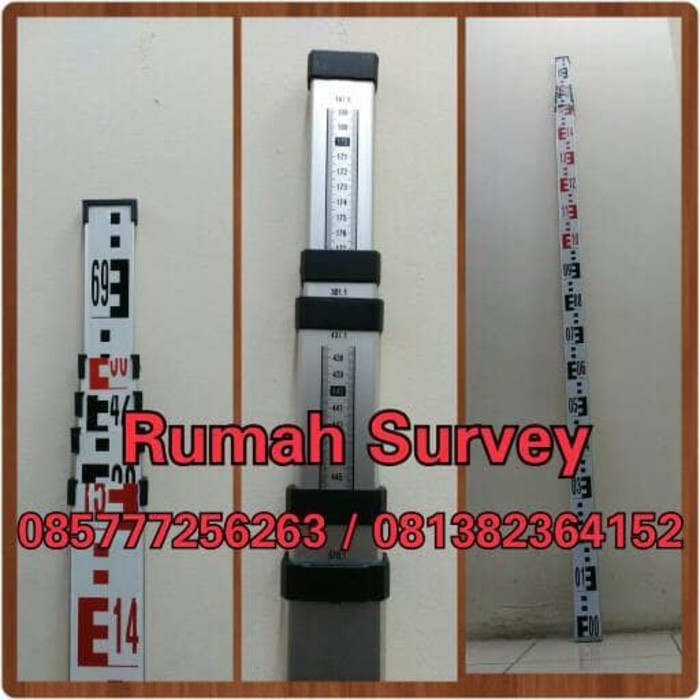 Jual RAMBU UKUR 7M / BAK UKUR / LEVELLING STAFF 7 M + Nivo Indonesia ...
