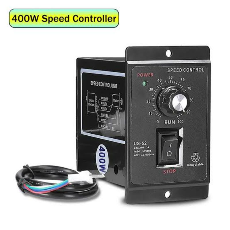 Jual speed control 400 wat dimmer scr triac 1 phase 220V 400 Watt Motor ...